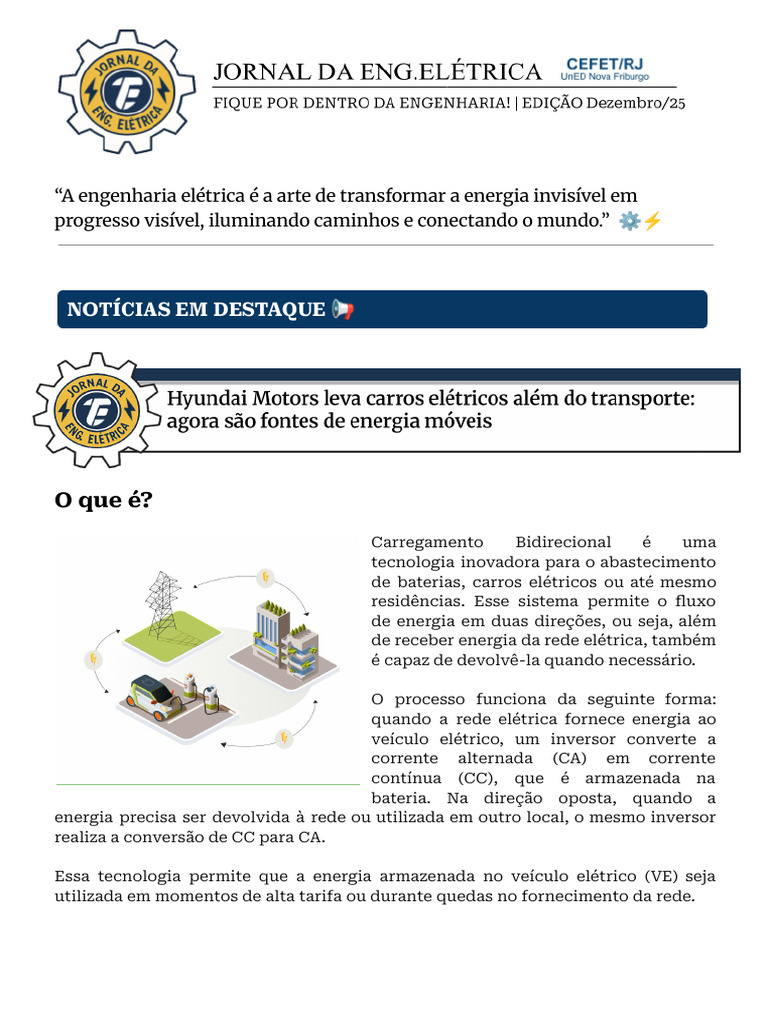 Jornal digital Dezembro 25 | PDF | Engenharia | Veículo elétrico