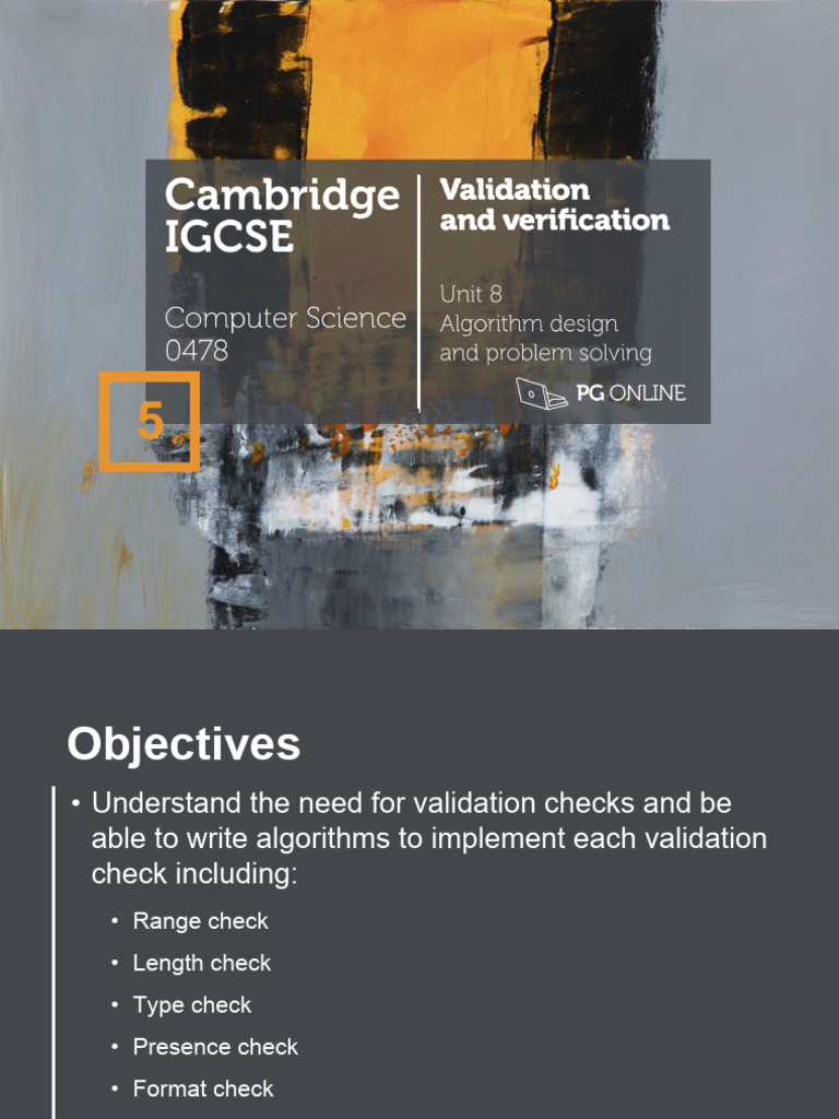 Validation Checks in Algorithm Design | PDF | Formal Verification ...