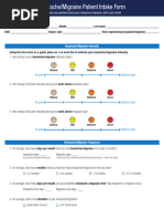 Walton Centre Headache Diary Template | PDF | Headache | Neurology