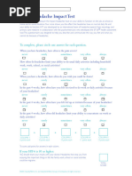 HIT-6 Headache Impact Assessment Tool | PDF | Headache | Pain