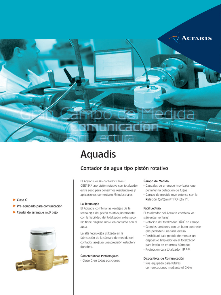 F21813_Aquadis_pb_ES_10_07[1] | PDF | Ingeniería hidráulica | Agua dulce