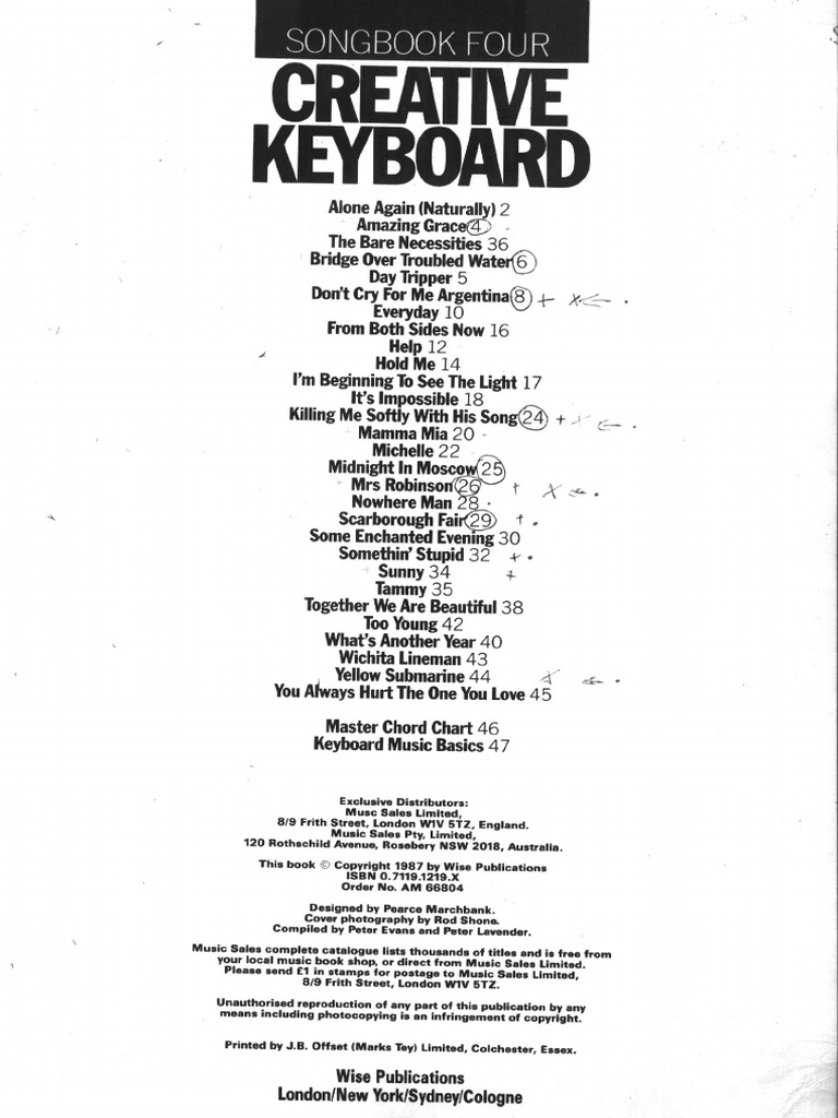 Creative Keyboard 4 | PDF