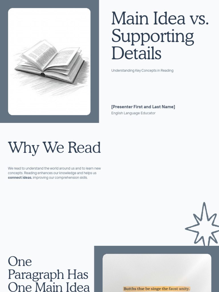 Presentation - Main Idea vs. Supporting Details | PDF | Plants | Foods