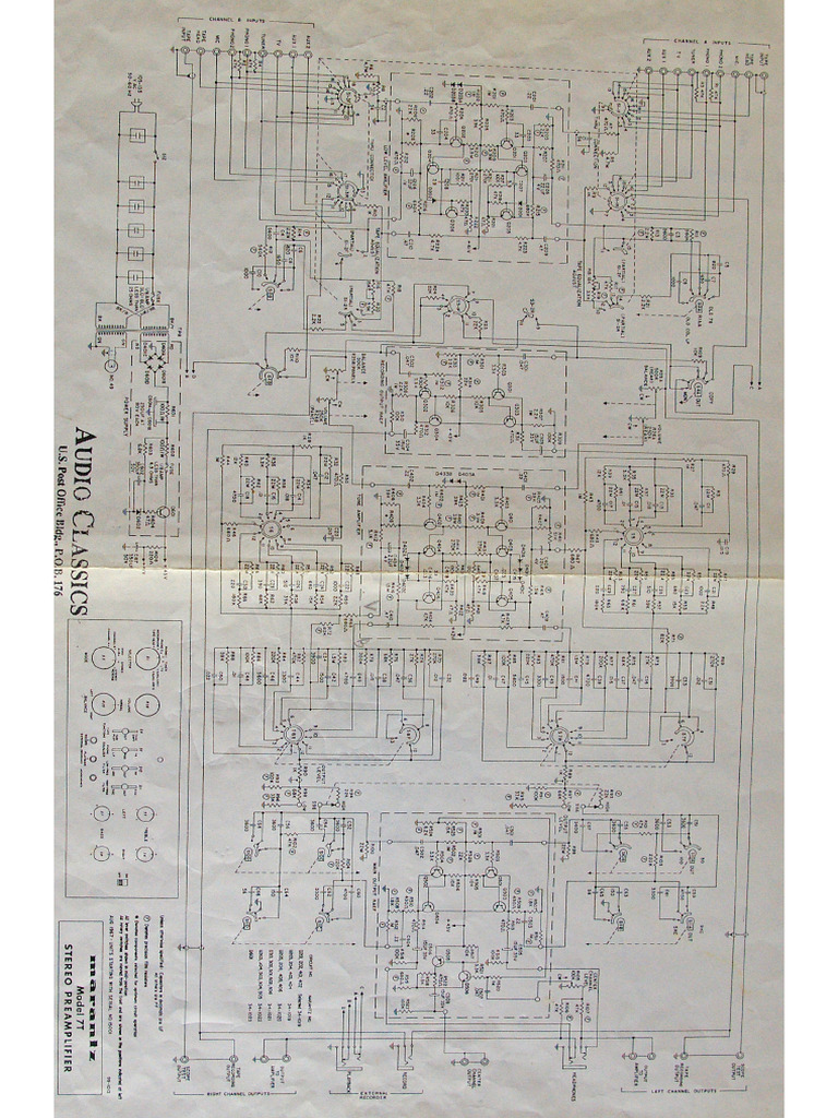 Marantz 7t Preamplifier Schematic | PDF