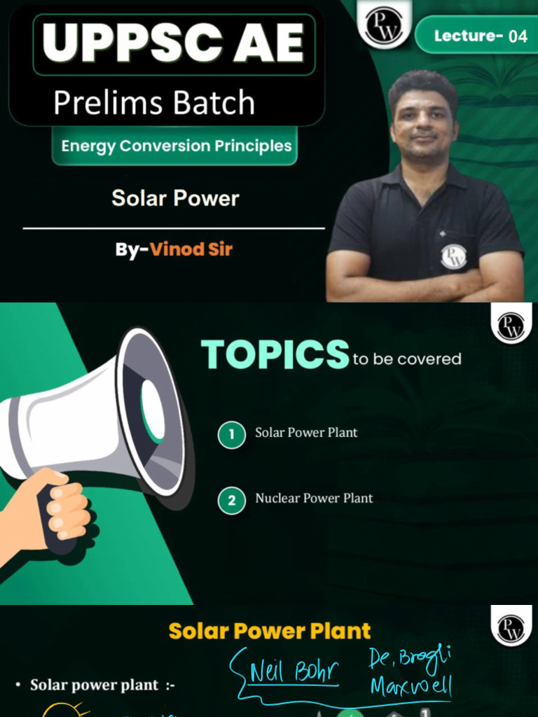 Energy Conversion Principles 04: Class Notes | PDF
