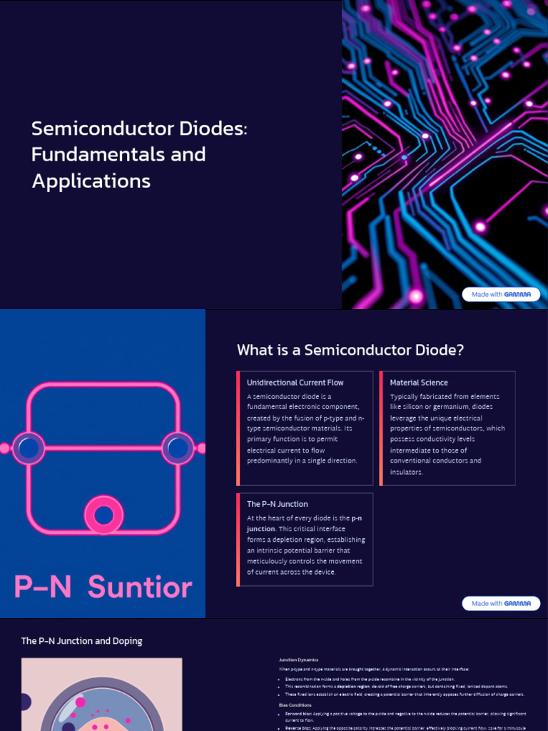 Semiconductor Diodes: Types & Uses | PDF | P–N Junction | Diode