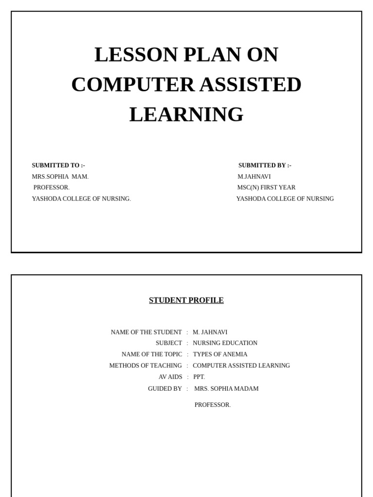Computer Assisted Learning on Anemia | PDF | Anemia | Hematology