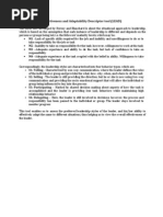 Sample Items The Multifactor Leadership Questionnaire (MLQ) Form 5X ...