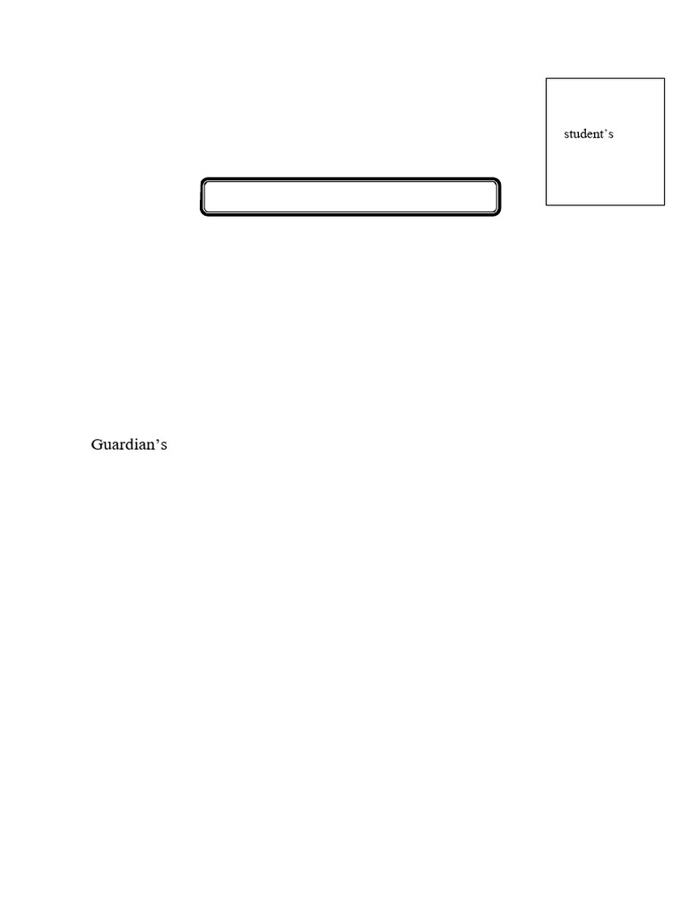 Student ID Card Form Template | PDF