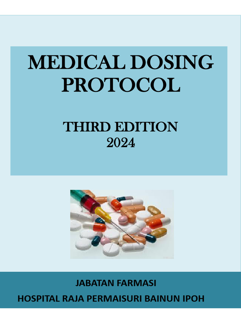 Medical Dosing Protocol 3rd Ed 2024 | PDF | Intravenous Therapy | Magnesium