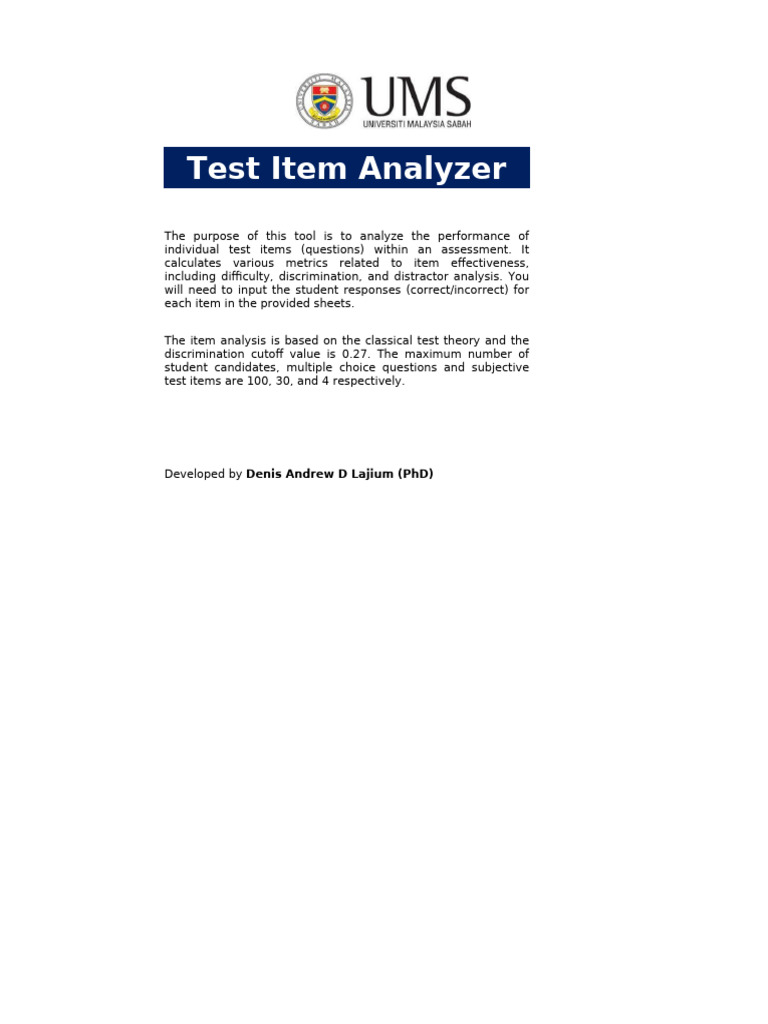 Item Analyzer Data 1 Jafni | PDF | Skewness | Statistical Theory