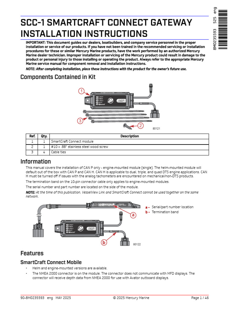 8m0222354 Smartcraft Connect | PDF | Mobile App | Electrical Connector