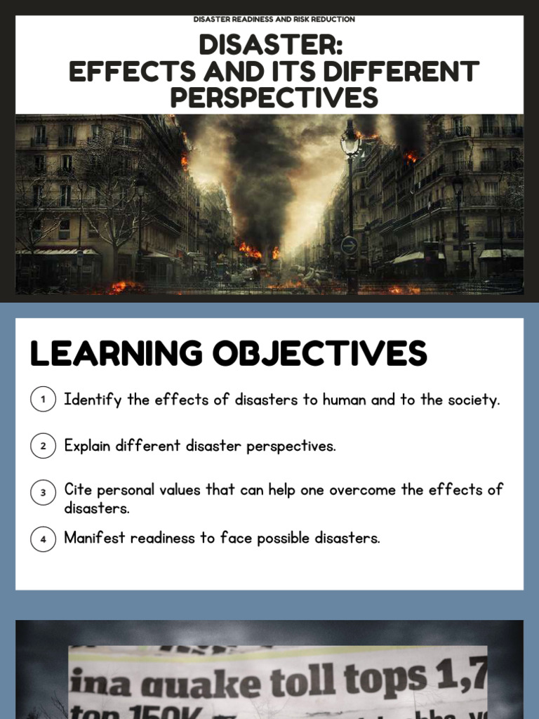 Understanding Disaster Impacts and Perspectives | PDF | Natural ...