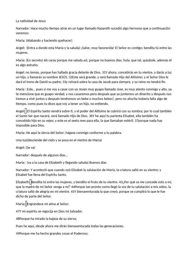 La Natividad de Jesus | PDF | María, madre de Jesús | San José
