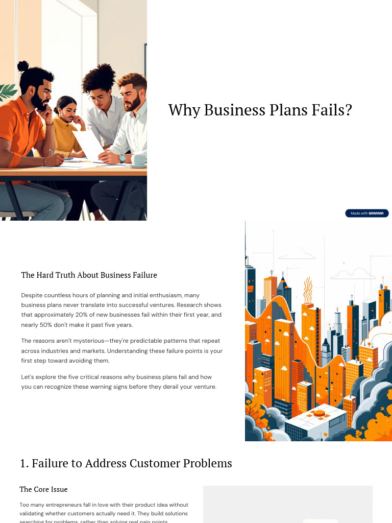 Why Business Plans Fail (1) | PDF | Startup Company | Small Business ...