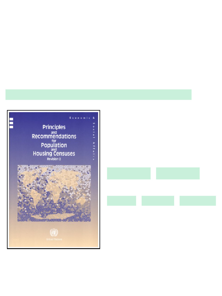 (Ebook) Principles and Recommendations for Population and Housing ...