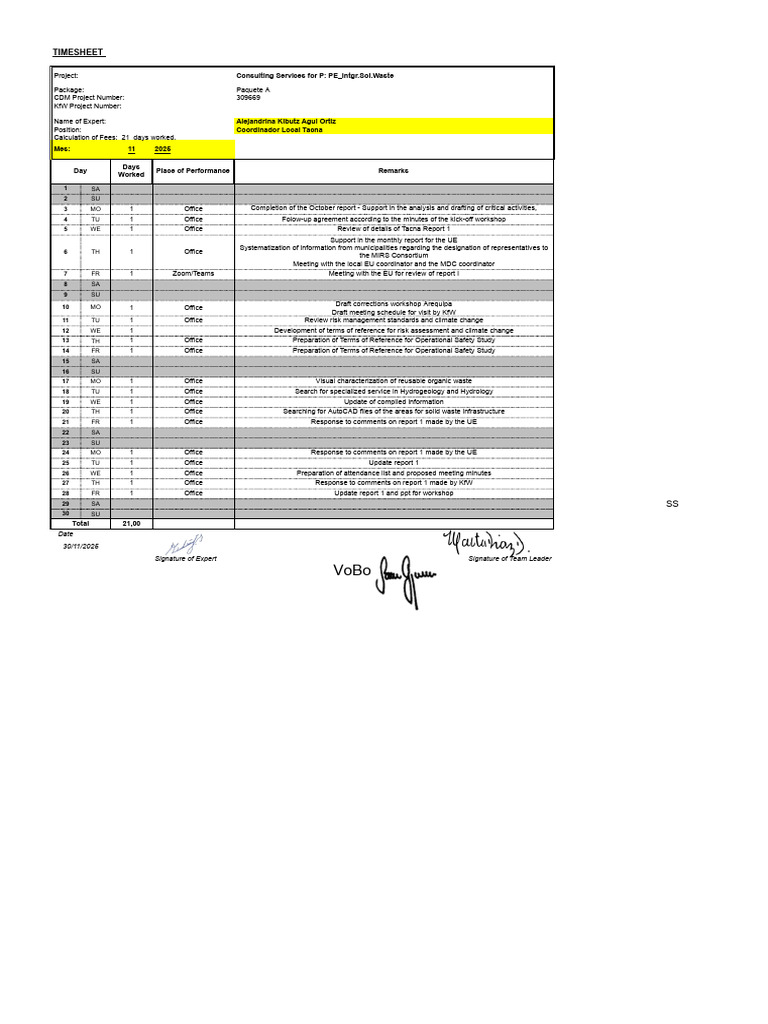Nov30 -Hoja de tiempos -KIBUTZ.xlsx - Hojas de cálculo de Google | PDF ...