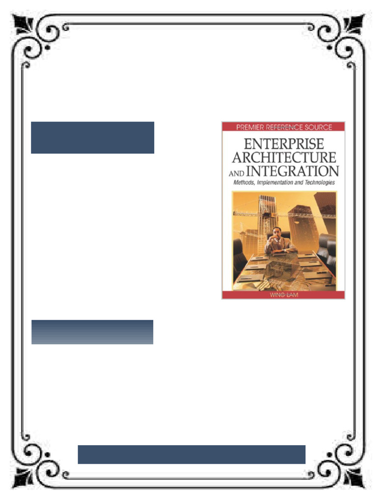 Enterprise Architecture and Integration Methods Implementation and ...