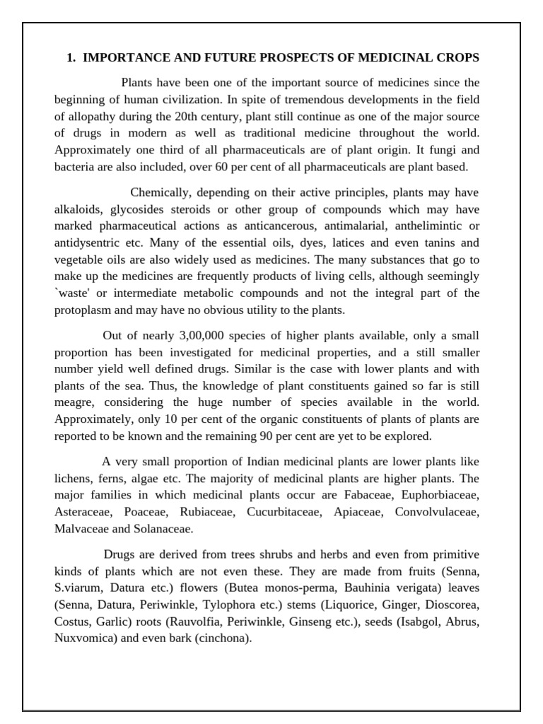 1- 10 lec map | PDF | Medicinal Plants