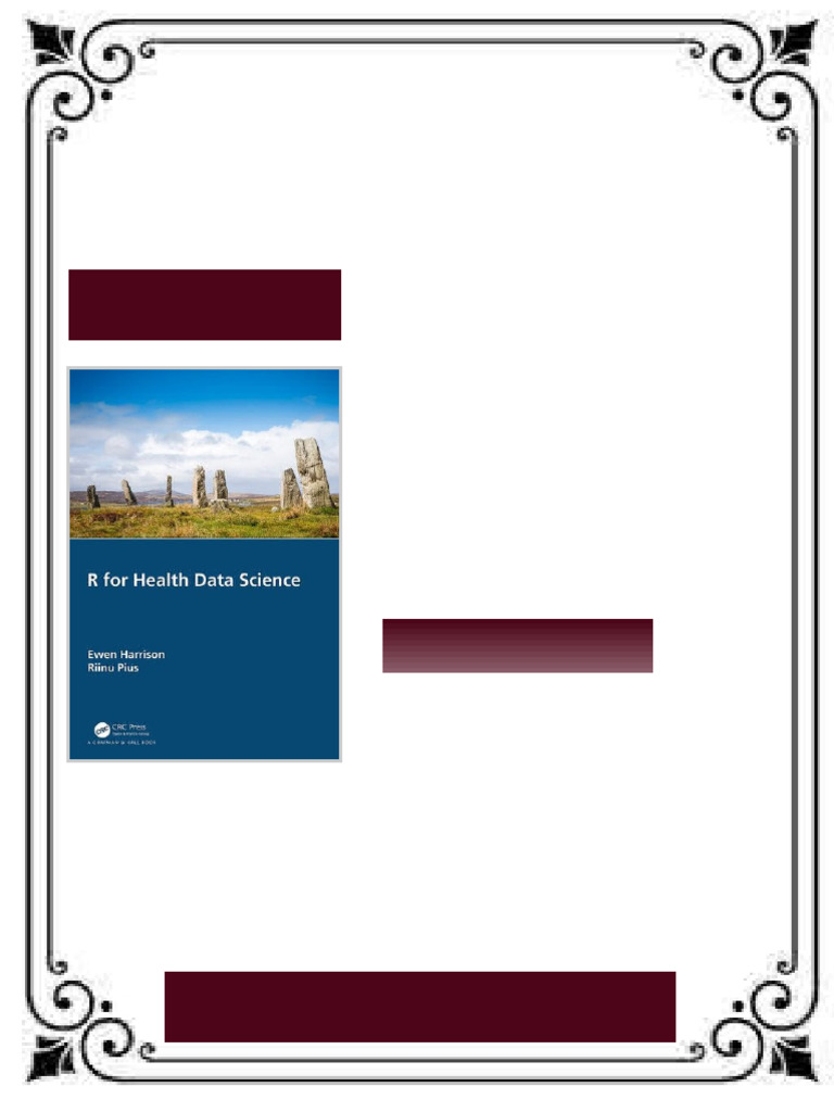 R for Health Data Science 1st Edition Ewen Harrison Pius Riinu eBook ...