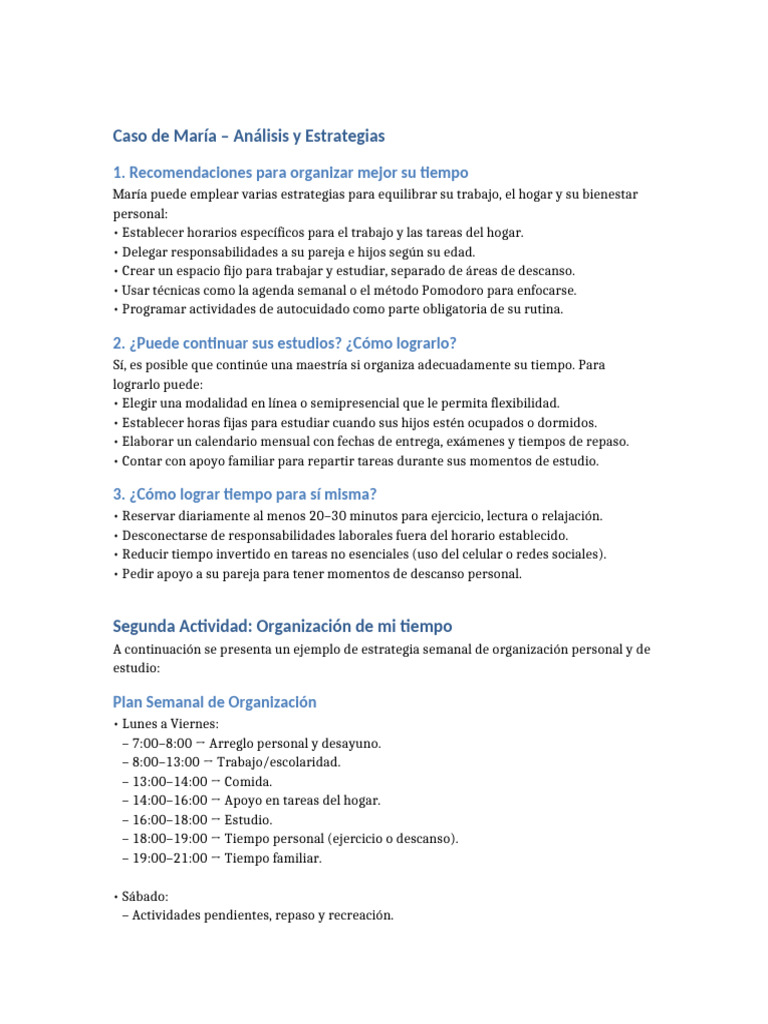 Caso de Maria Tarea | PDF