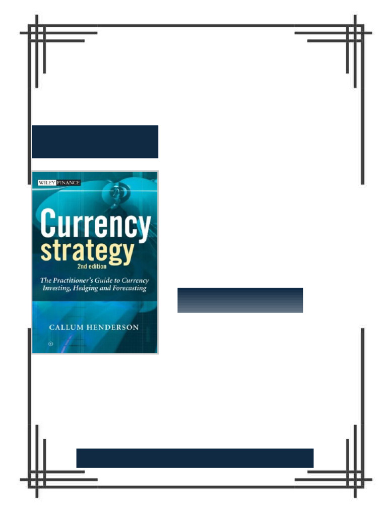 Currency strategy 2nd Edition Callum Henderson ebook multi-format ...