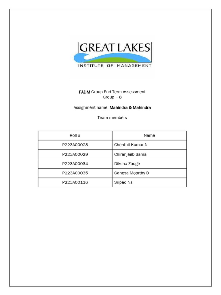 FADM_Assessment | PDF | Leverage (Finance) | Equity (Finance)