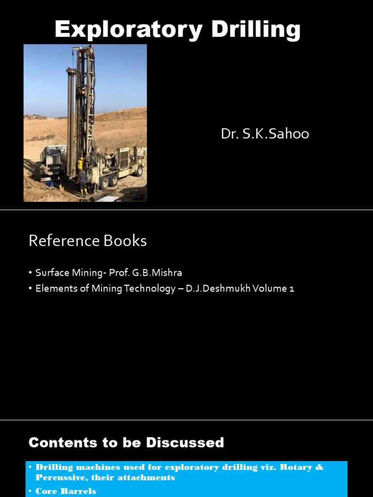 Overview of Exploratory Drilling Methods | PDF | Drilling Rig | Drill