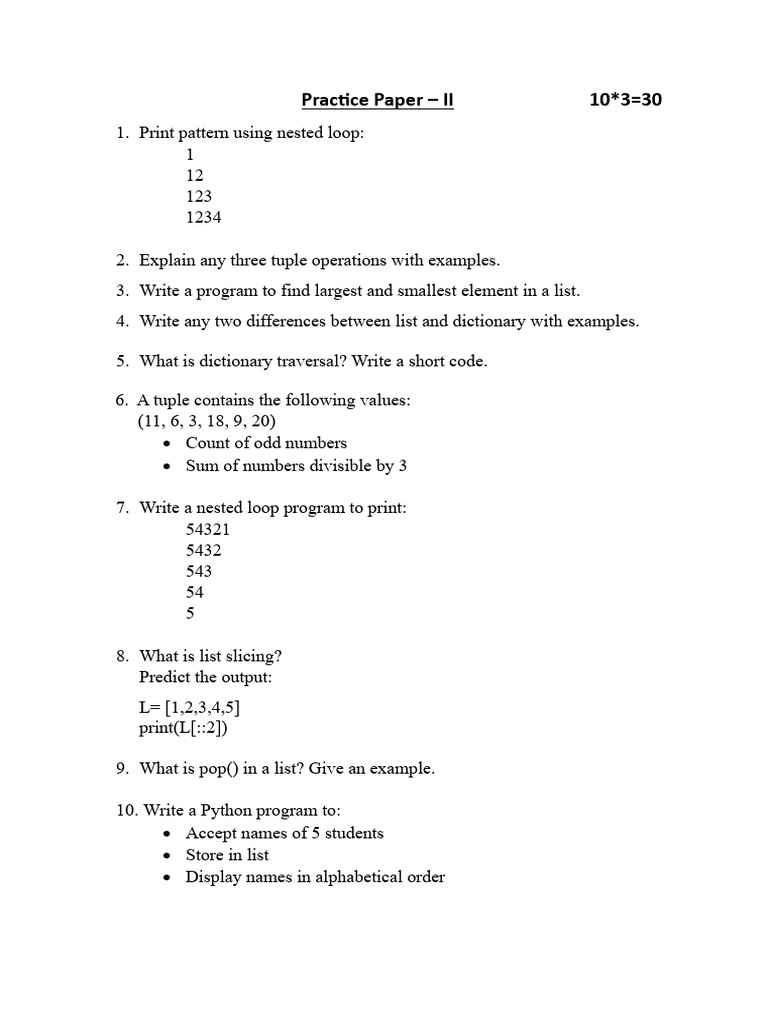 CS Practice Paper - II 260113 074732 | PDF