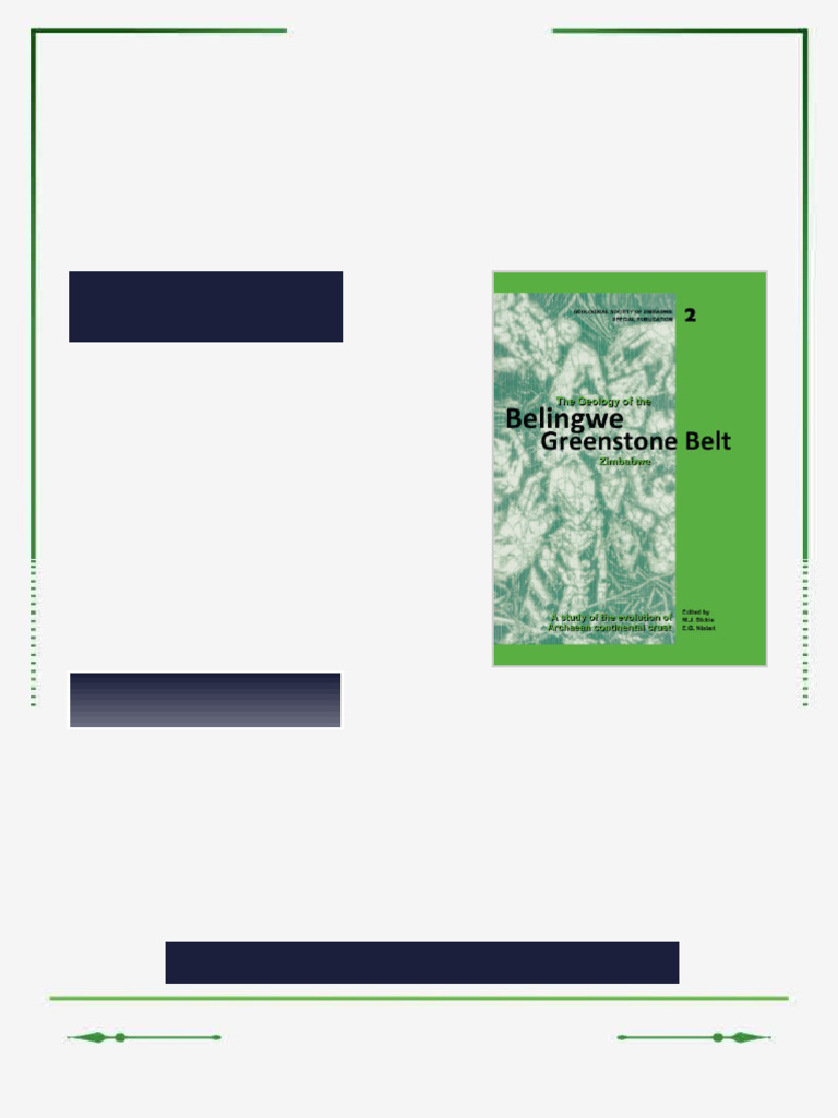 The Geology of the Belingwe Greenstone Belt, Zimbabwe: A study of ...