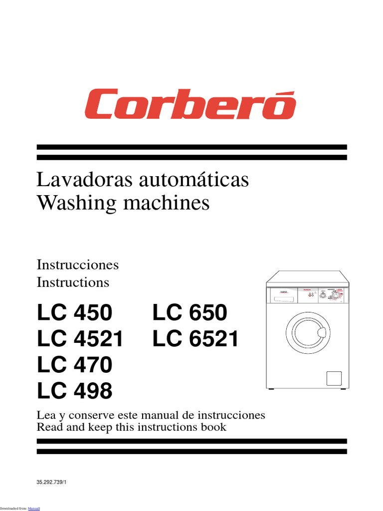 Corbero LC 450 Washing Machine | PDF