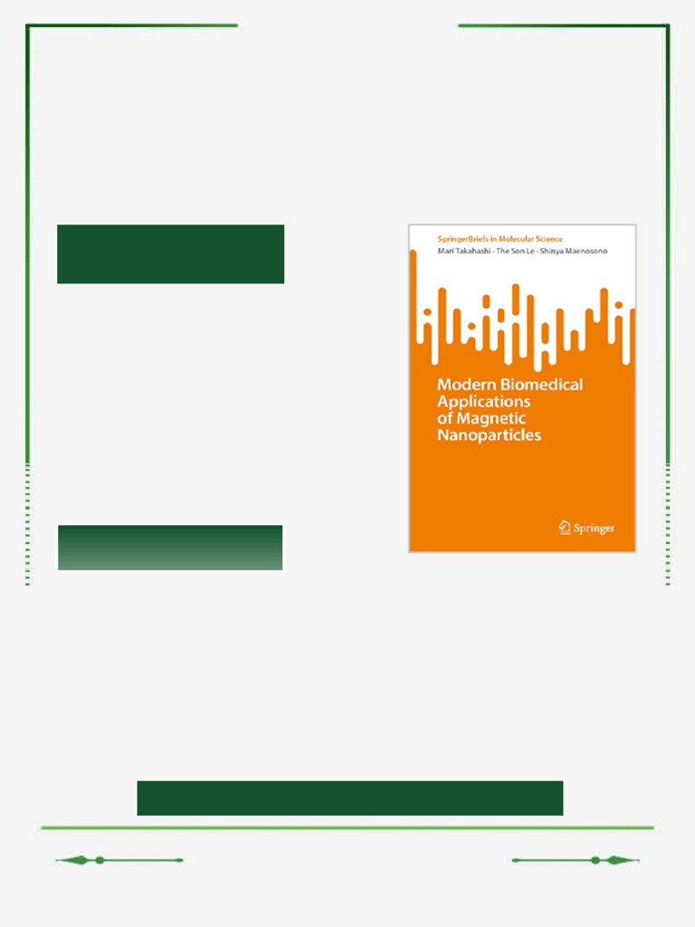 Modern Biomedical Applications of Magnetic Nanoparticles Mari Takahashi ...