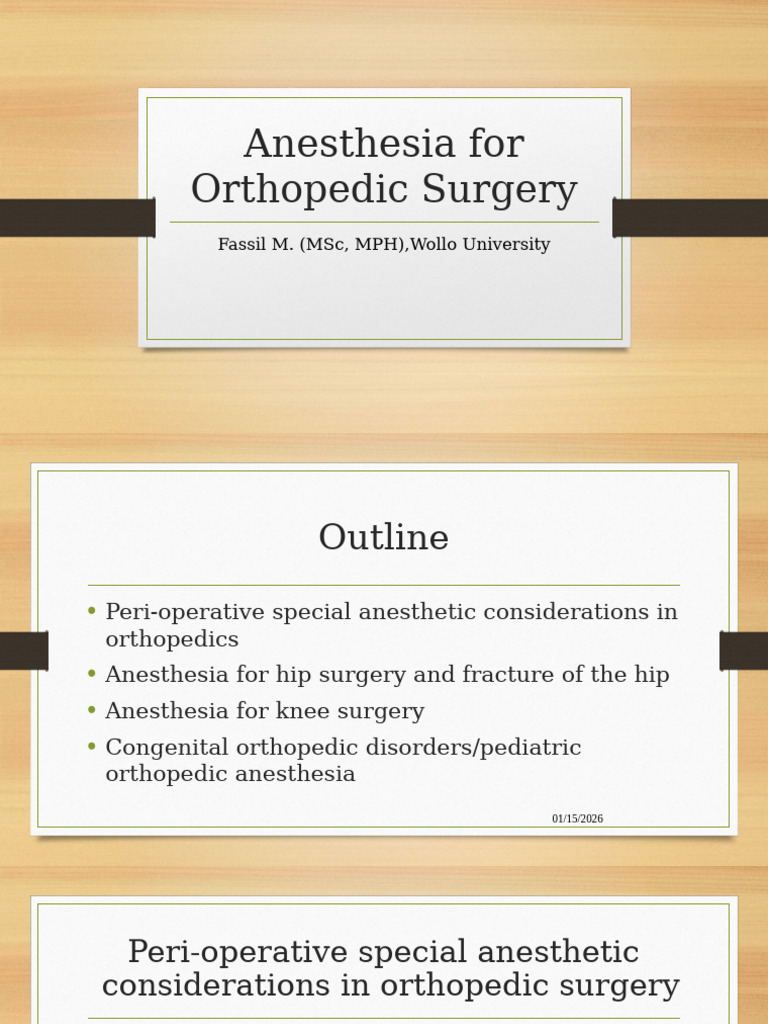 2.orthopedices Anesthesia | PDF | Anesthesia | Thrombosis