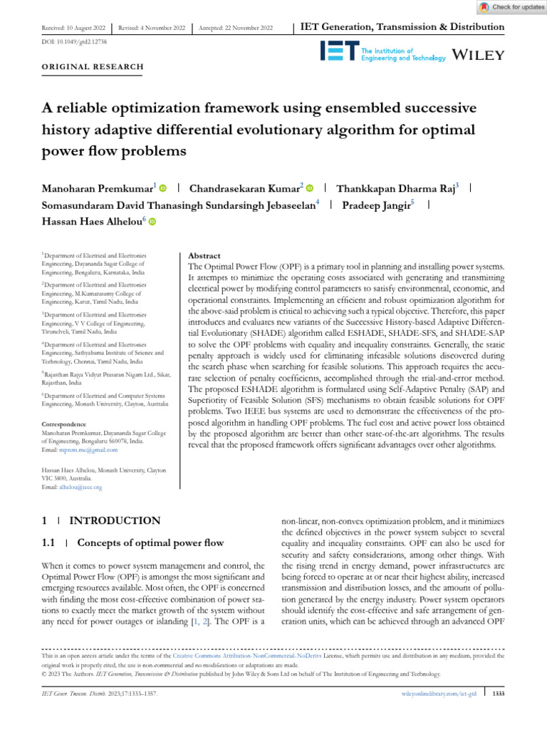 A Reliable Optimization Framework Using Ensembled Successive History ...