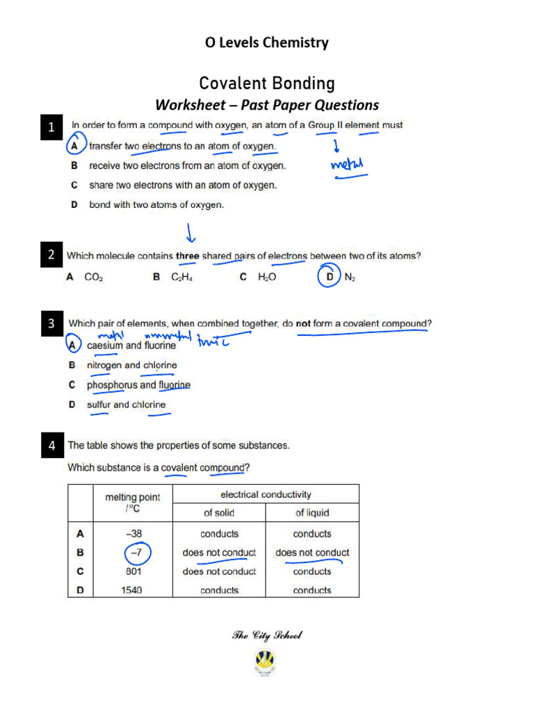 Covalent Bonding 1 | PDF