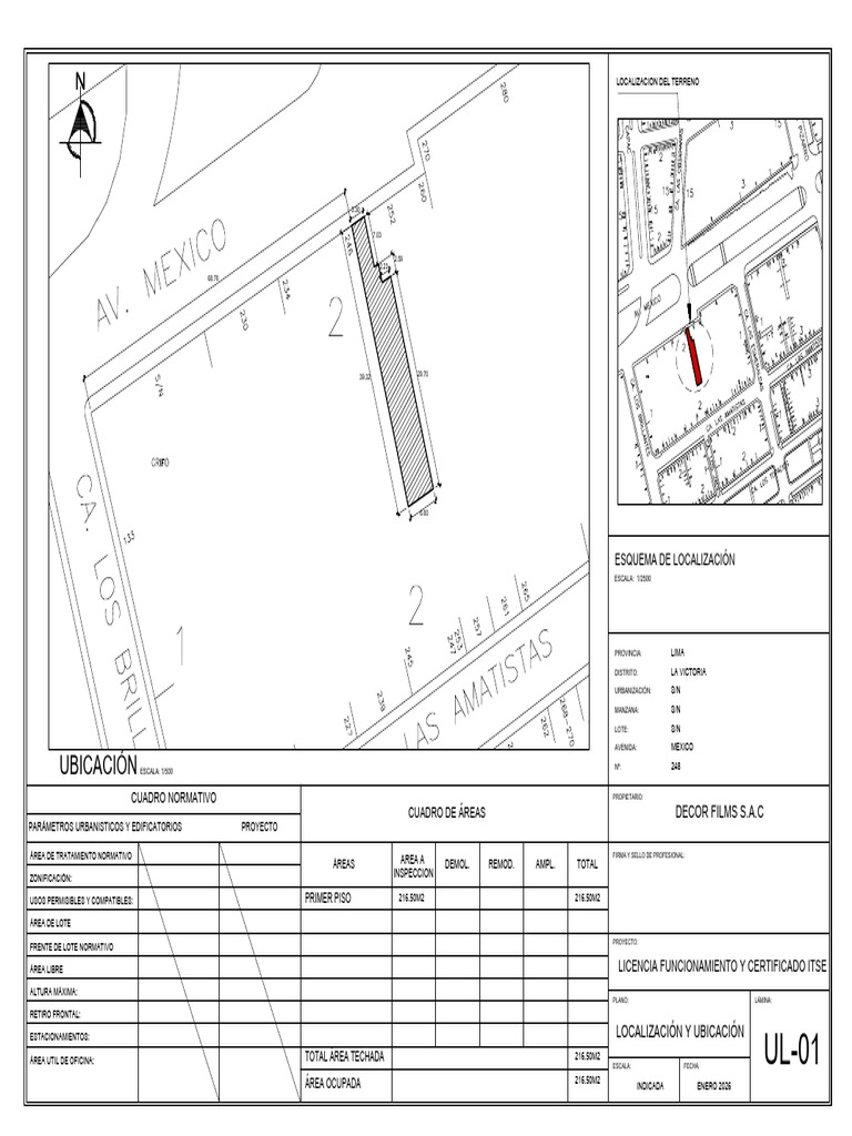 Plano Ubicacion - Av.mexico - Decor Films-ubicacion | PDF
