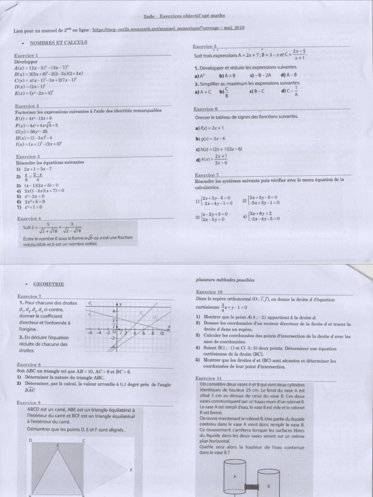 Préparation spé Maths ? | PDF