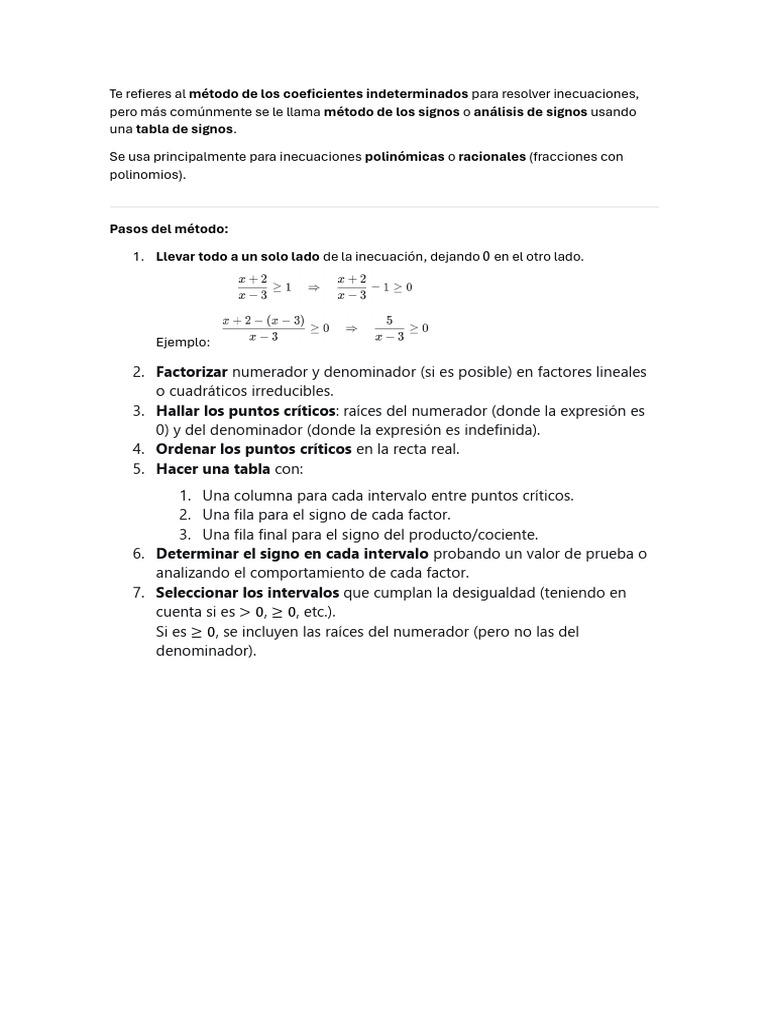 Tabla Inneciaciones | PDF