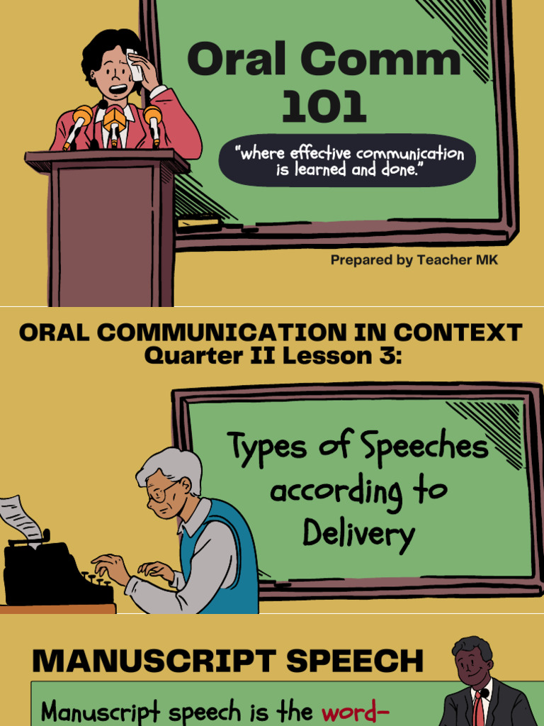 Types of Speech Delivery Explained | PDF | Learning | Cognitive Science