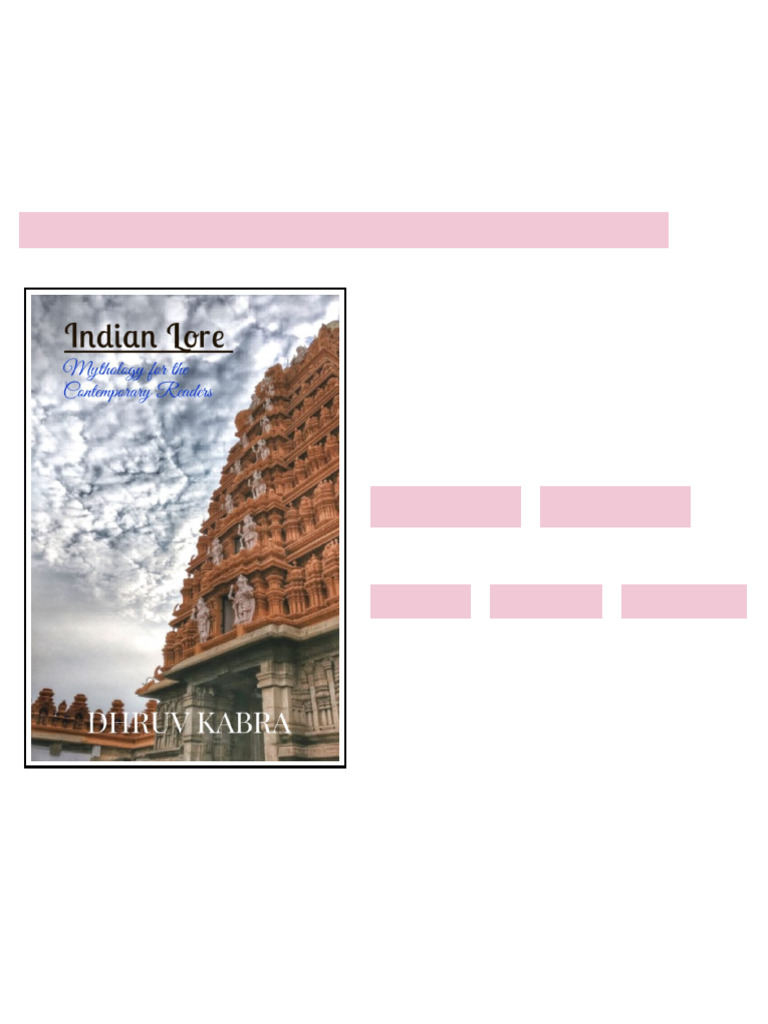 Indian Lore Dhruv Kabra ebook formatted reading edition | PDF