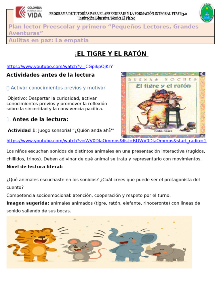 Actividades de Lectura para Niños | PDF | Las emociones