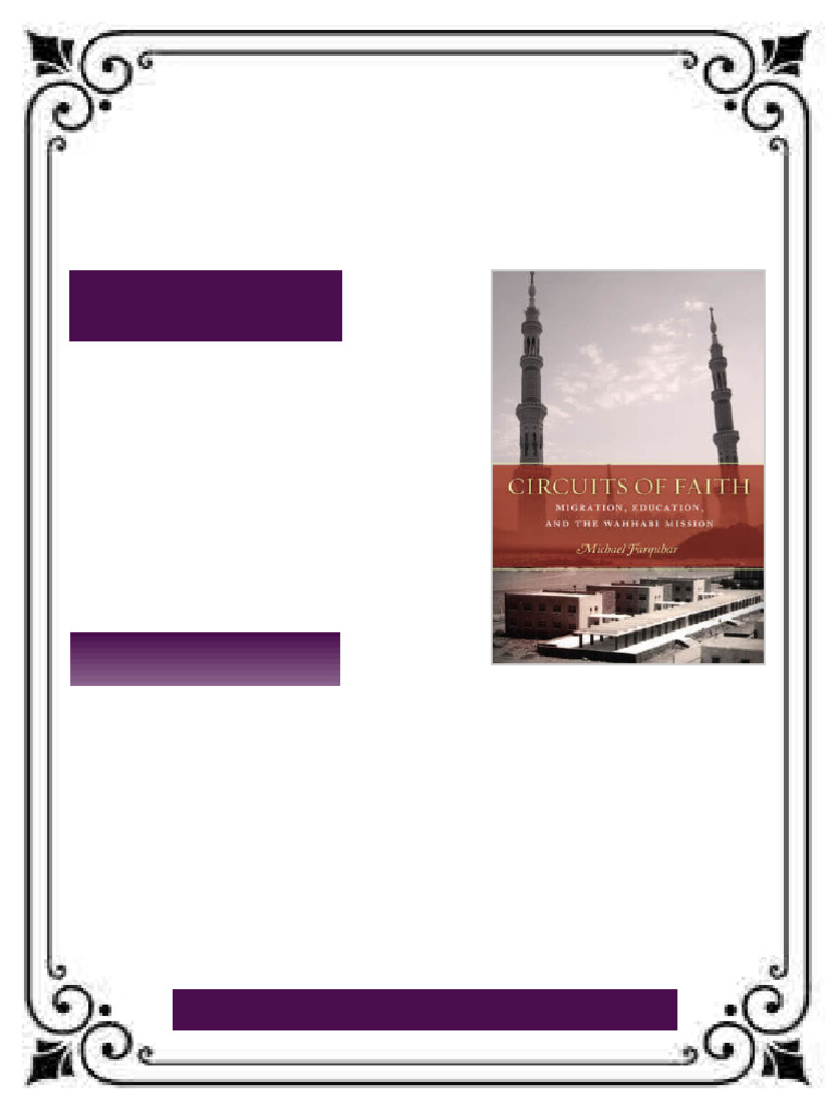 Circuits of Faith Migration Education and the Wahhabi Mission Michael ...