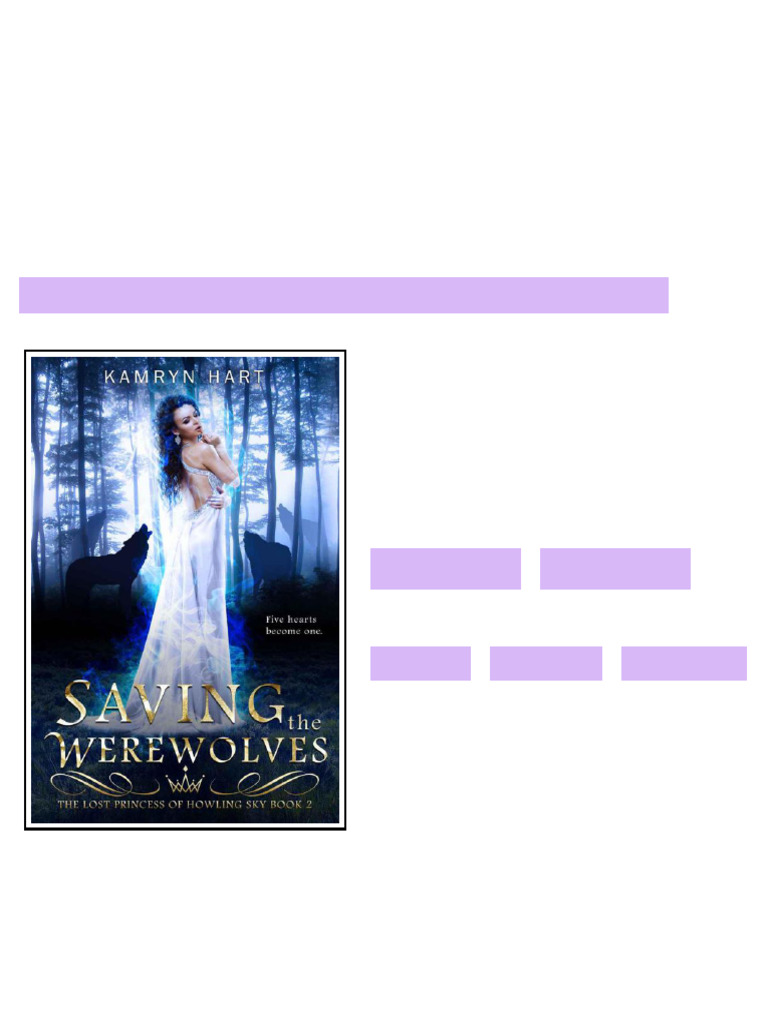 Saving The Werewolves The Lost Princess 0f Howling Sky Book 2 Kamryn ...