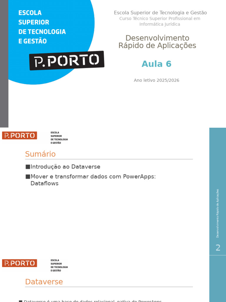 p porto | PDF | Tabela (banco de dados) | Dados