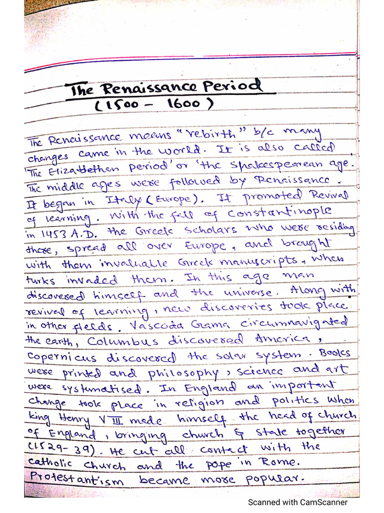 Classical and Renaissance Drama Notes | PDF