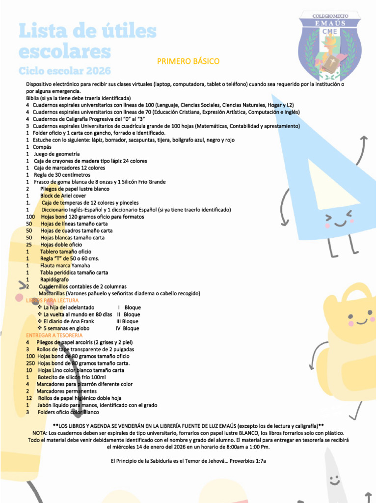 7. Primero Básico 2026 CME | PDF