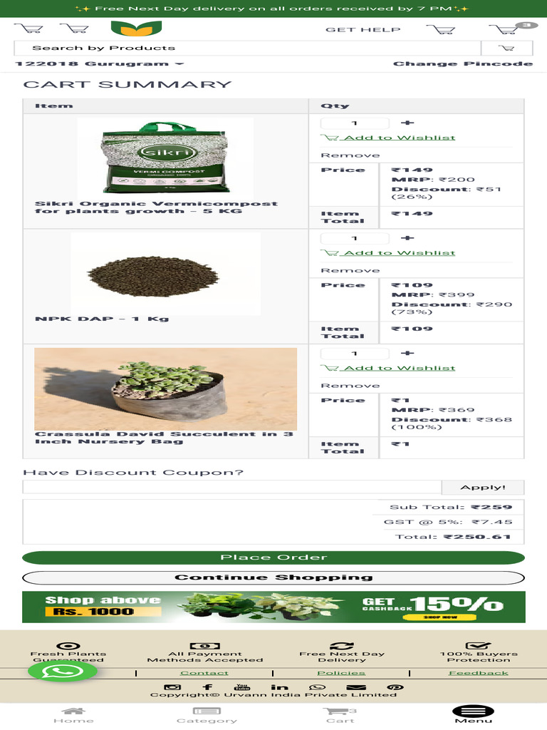 Cart Summary | PDF