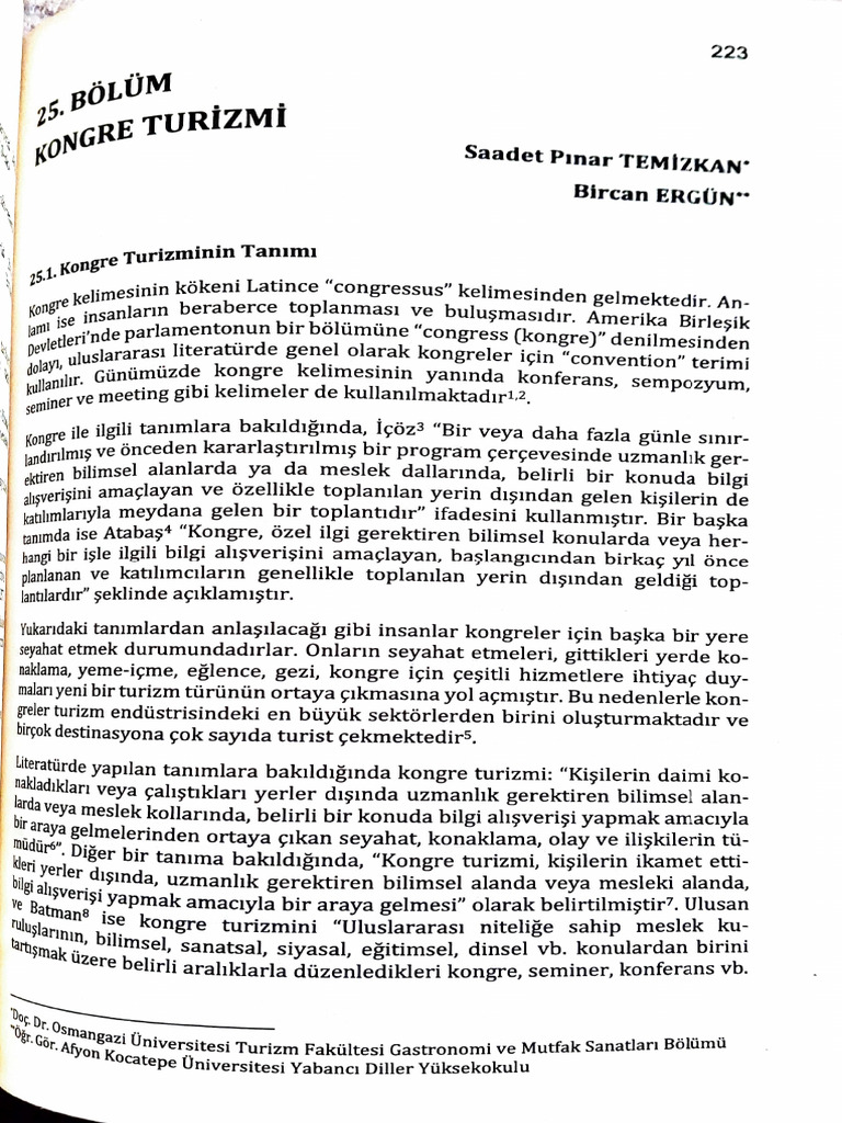 Kongre Turizmi | PDF