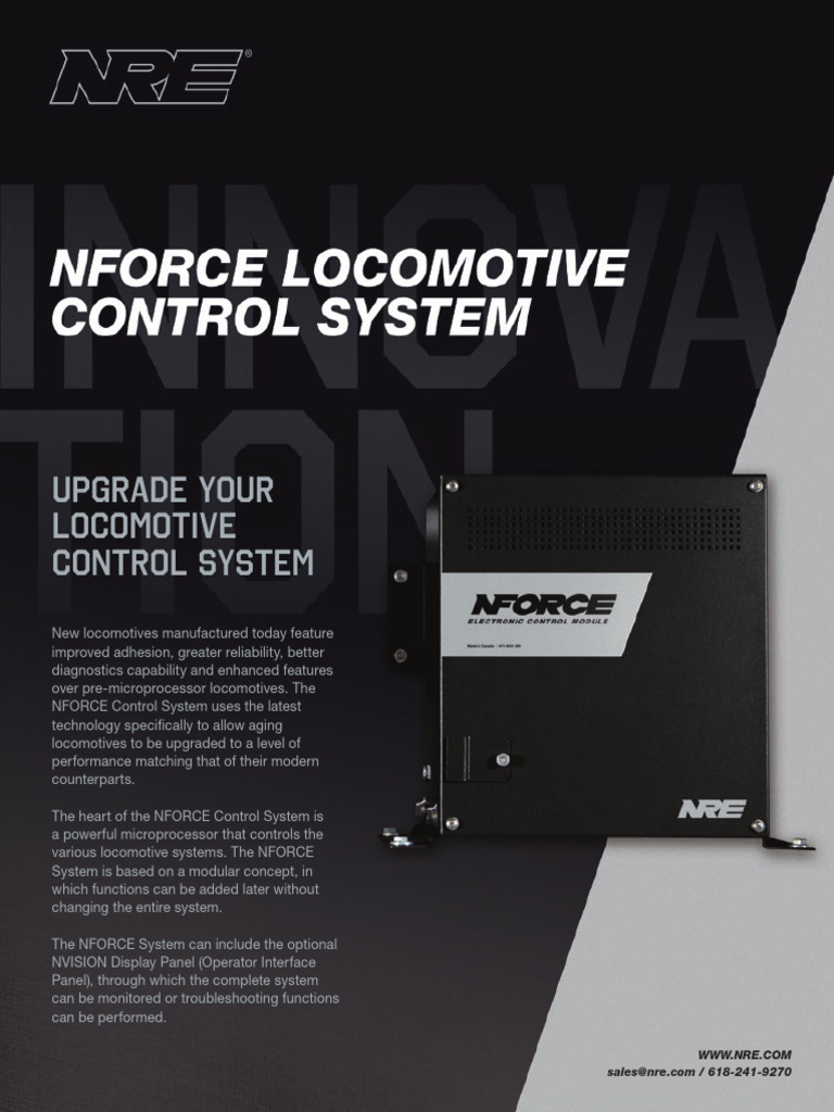 NRE NForce Brochure | PDF | Locomotives | Engines