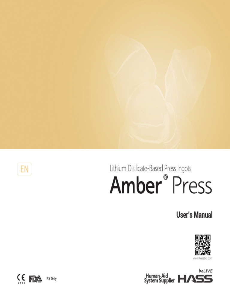 [EN] Amber Press_Manual_English | PDF | Tooth Enamel | Dentistry Branches